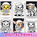 25 Baby Animals V1 Cute Animal Coloring Page Book, Adults Kids Instant ...