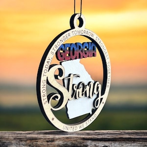 Stronger Together Ornament North Carolina Natural Disaster Florida ...