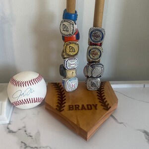 Baseball Homeplate Ring Holder Championship Ring Holder Personalized ...