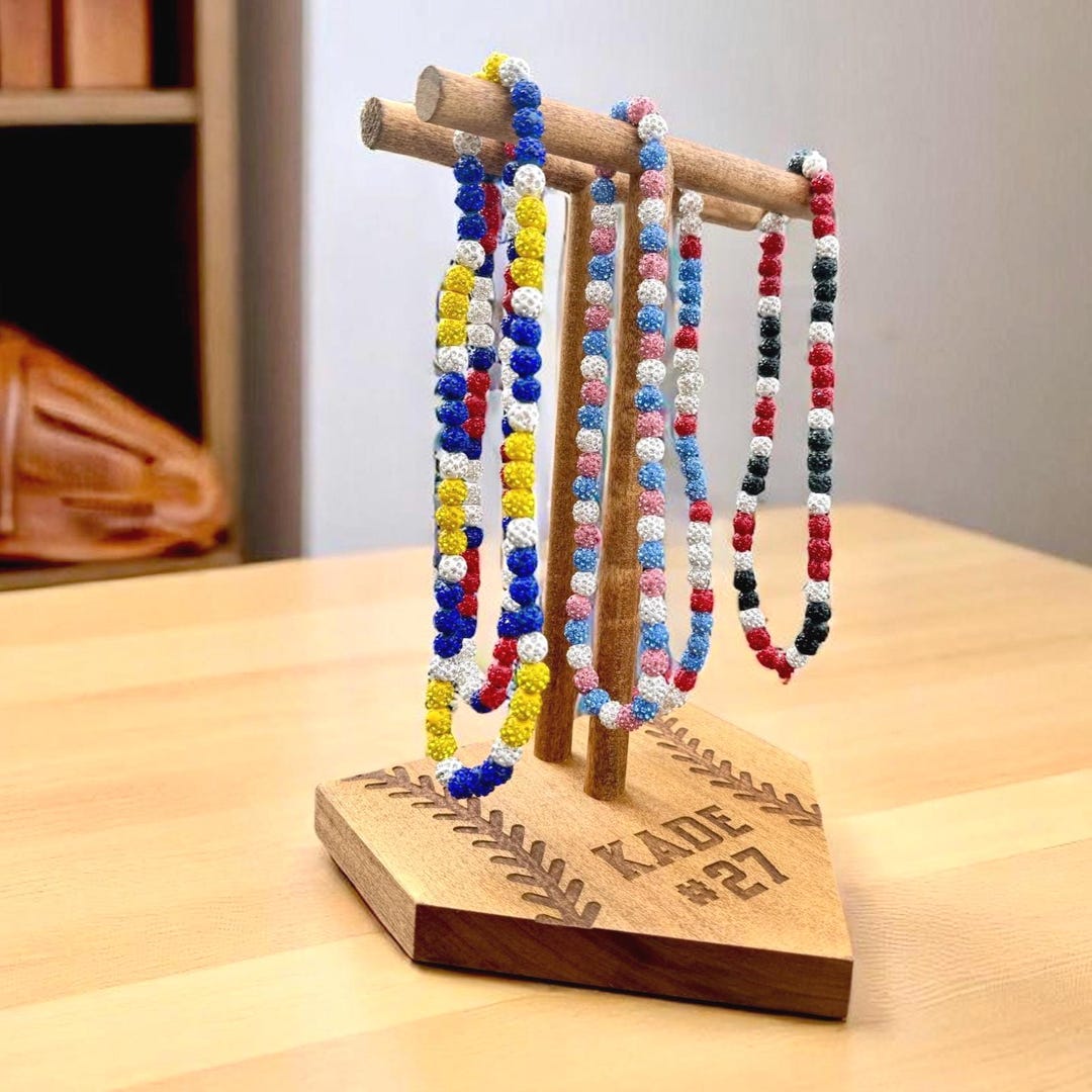 Drip Necklace Stand for Baseball Player Personalized Gift for Christmas ...