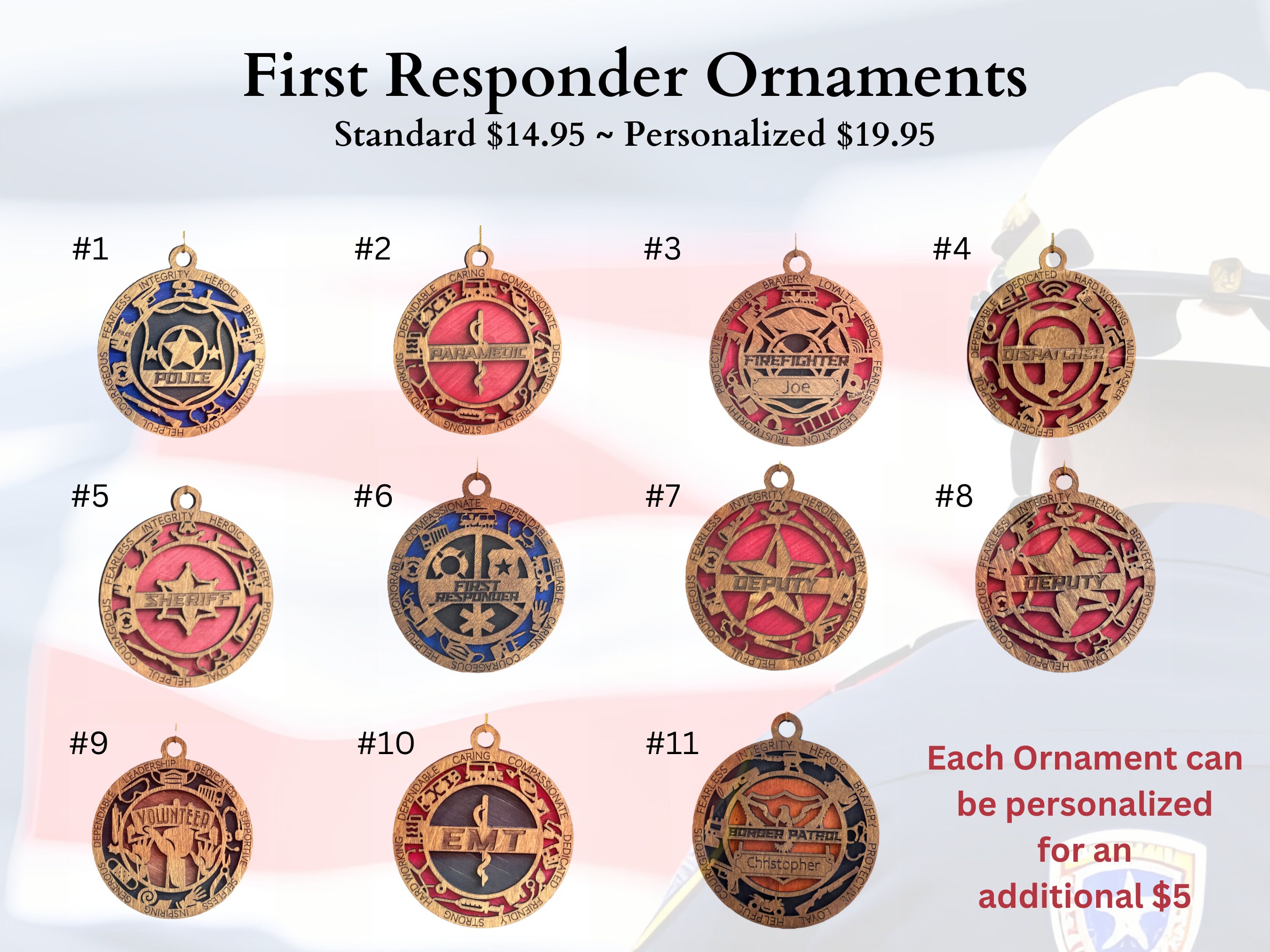 Paramedic Personalized Appreciation Gift for First Responder Keepsake ...