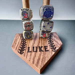 Baseball Homeplate Ring Holder, Championship Ring Holder, Personalized ...