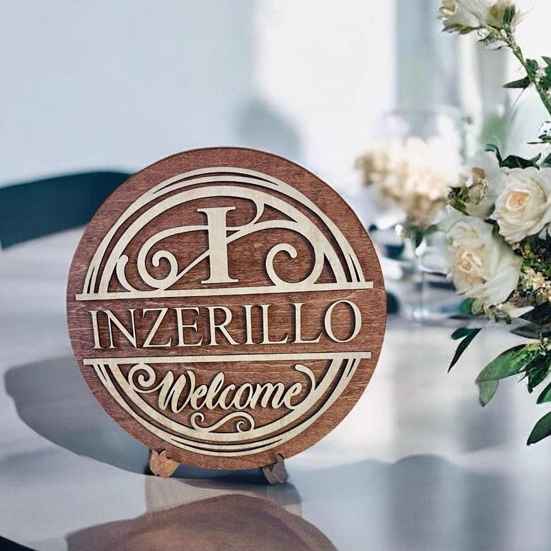 Monogram Plaque - Etsy