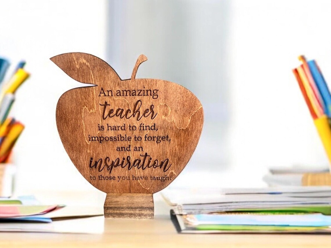 Teacher Appreciation Gift Inspiring Teacher Handmade Custom Teacher ...