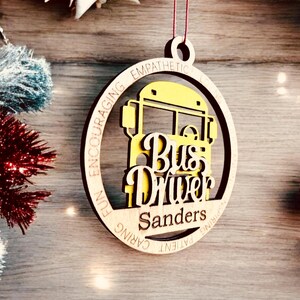 Personalized Bus Driver Ornament Appreciation Gift for School Bus ...