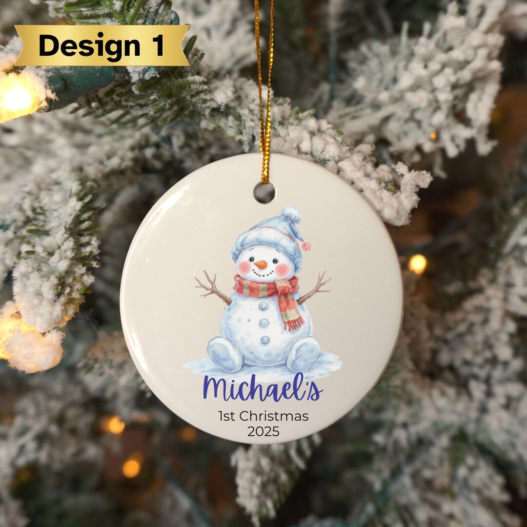Baby First Christmas Personalized Ornament 2025, Custom New Baby ...
