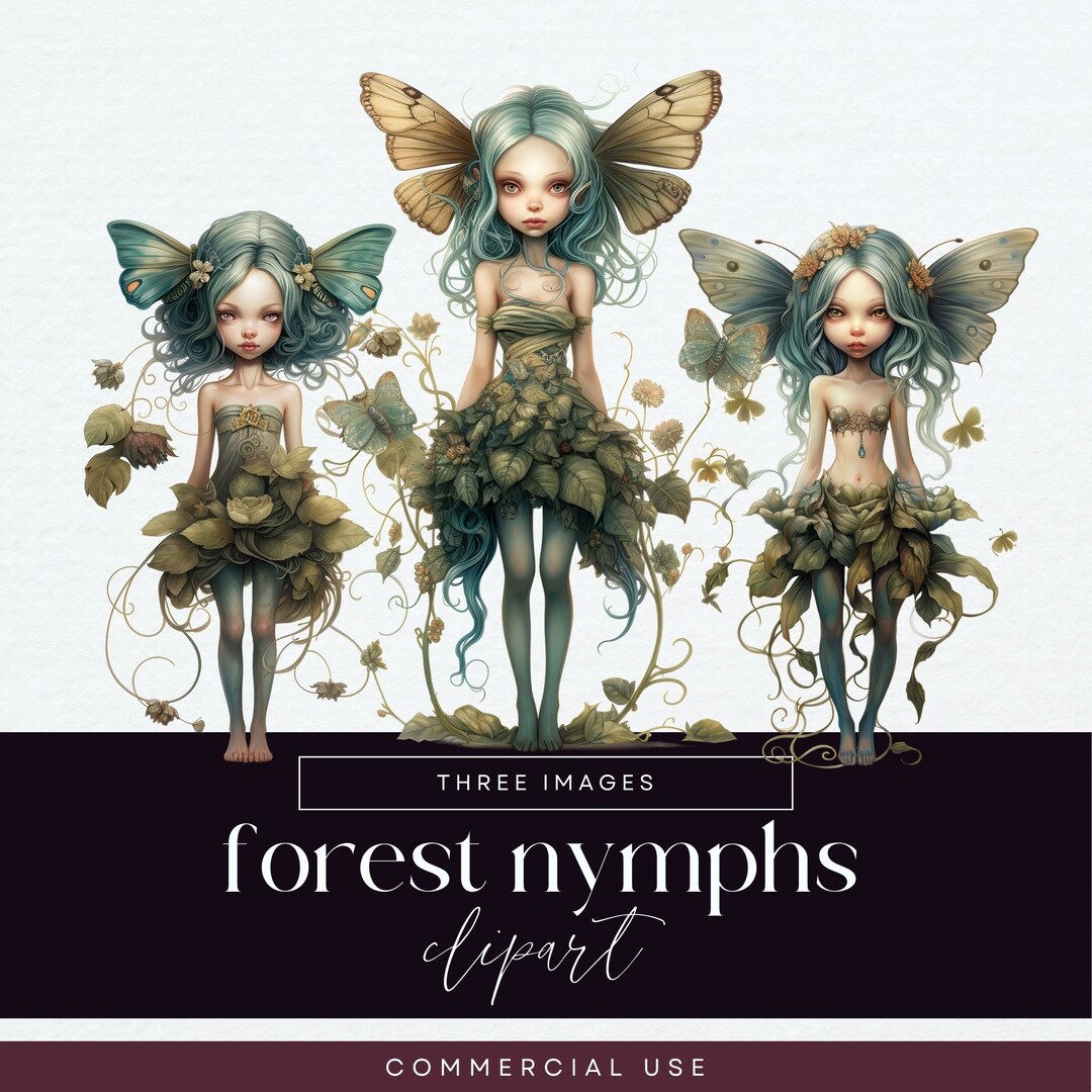 Forest Nymph Clipart, Transparent PNG, Garden Invite Clip Art, Mystical ...