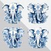 Toile Clipart, Blue Elephant Clip Art, Transparent PNG, Safari Animal ...