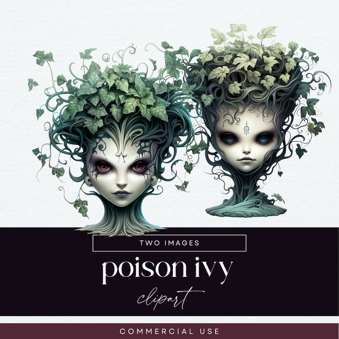 Poison Ivy Clipart, Transparent PNG, Gothic Party Invitations ...