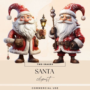 Santa Claus Clipart, Cute Christmas Clip Art, Transparent PNG, Seasonal ...