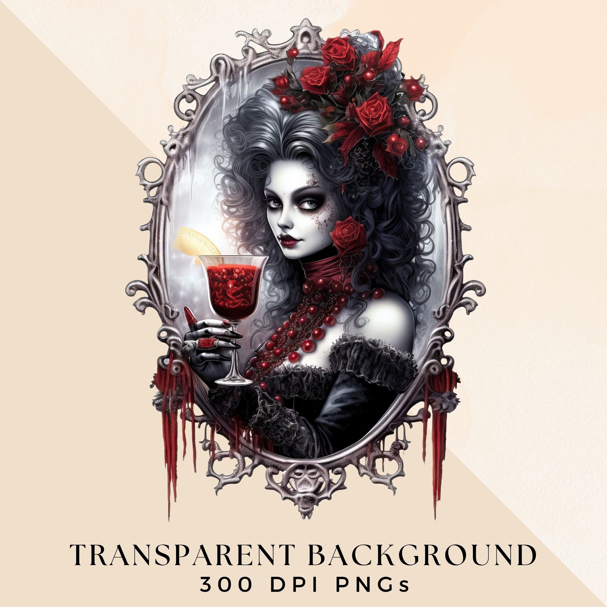 Gothic Celebration Clipart, Transparent Pngs, New Year Goth Clip Art ...