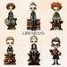 Quirky Librarian Boys Clipart, Library Book Pile Clip Art, Bookish Junk ...