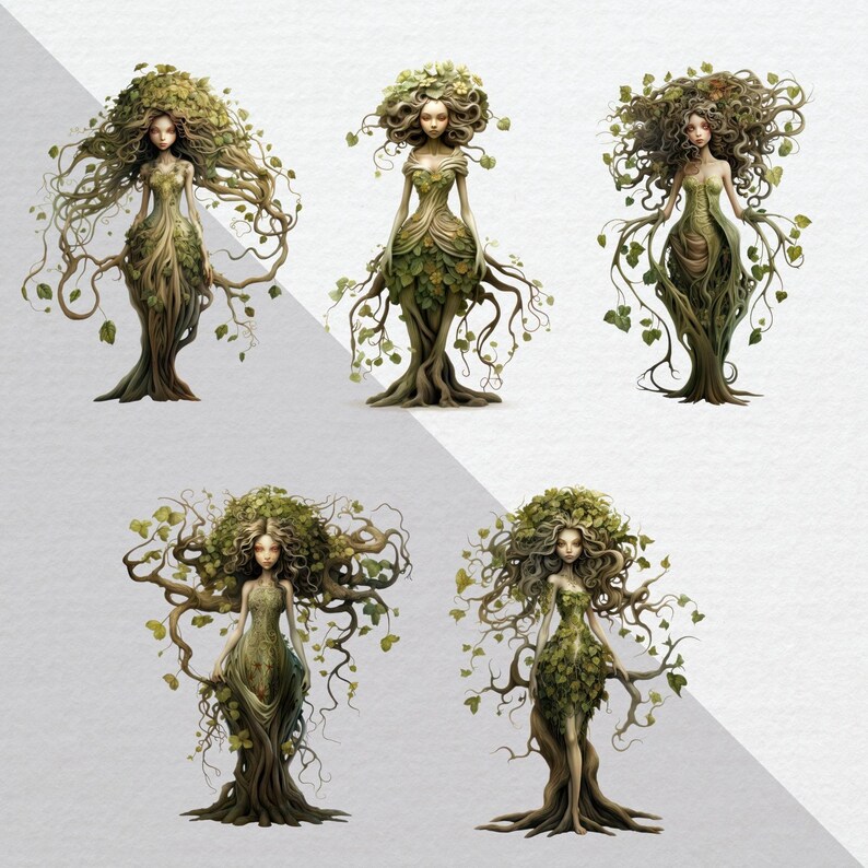 Fantasy Creatures Clipart, Transparent PNG, Dryad Clip Art, Magical ...