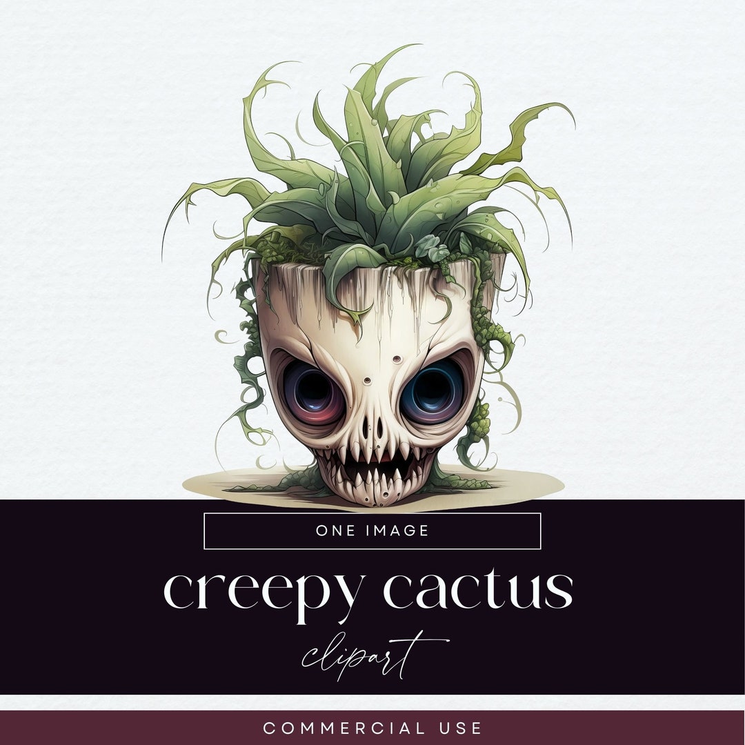 Halloween Cactus Clipart, Transparent, Gothic Party Invitation Clip Art ...