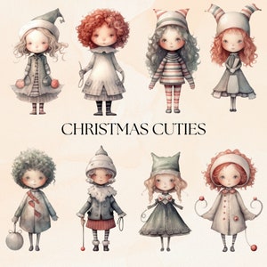 Christmas Girls Clipart, Xmas Gifts Clip Art, Transparent PNG, Winter ...