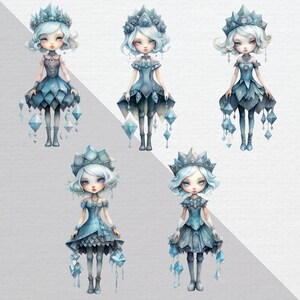 Crystal Girl Clipart, Fairytale Transparent Pngs, Blue Gem Doll Clipart ...