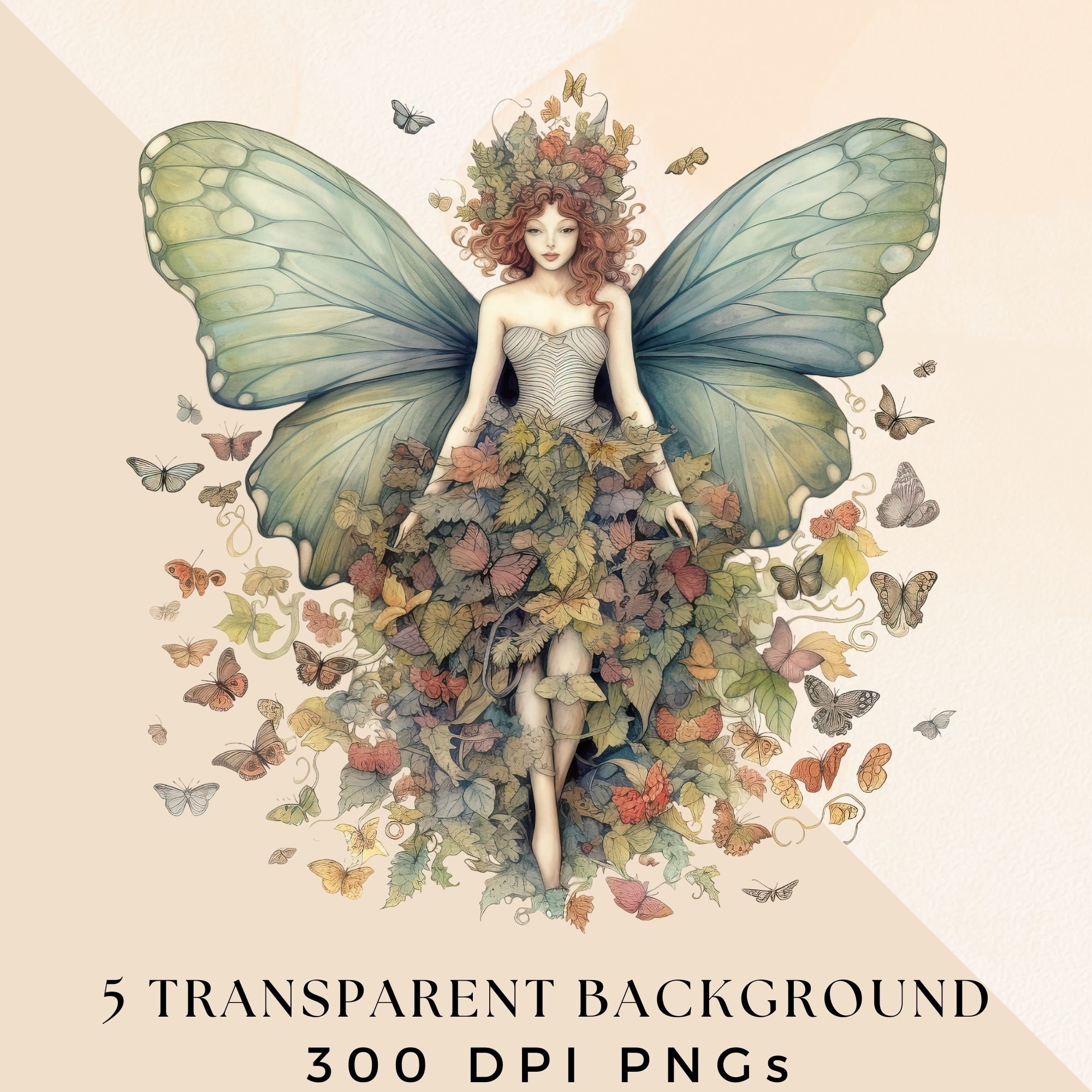 Fall Fairy Clipart, Fairytale Pngs, Autumn Fae Clip Art, Magical ...