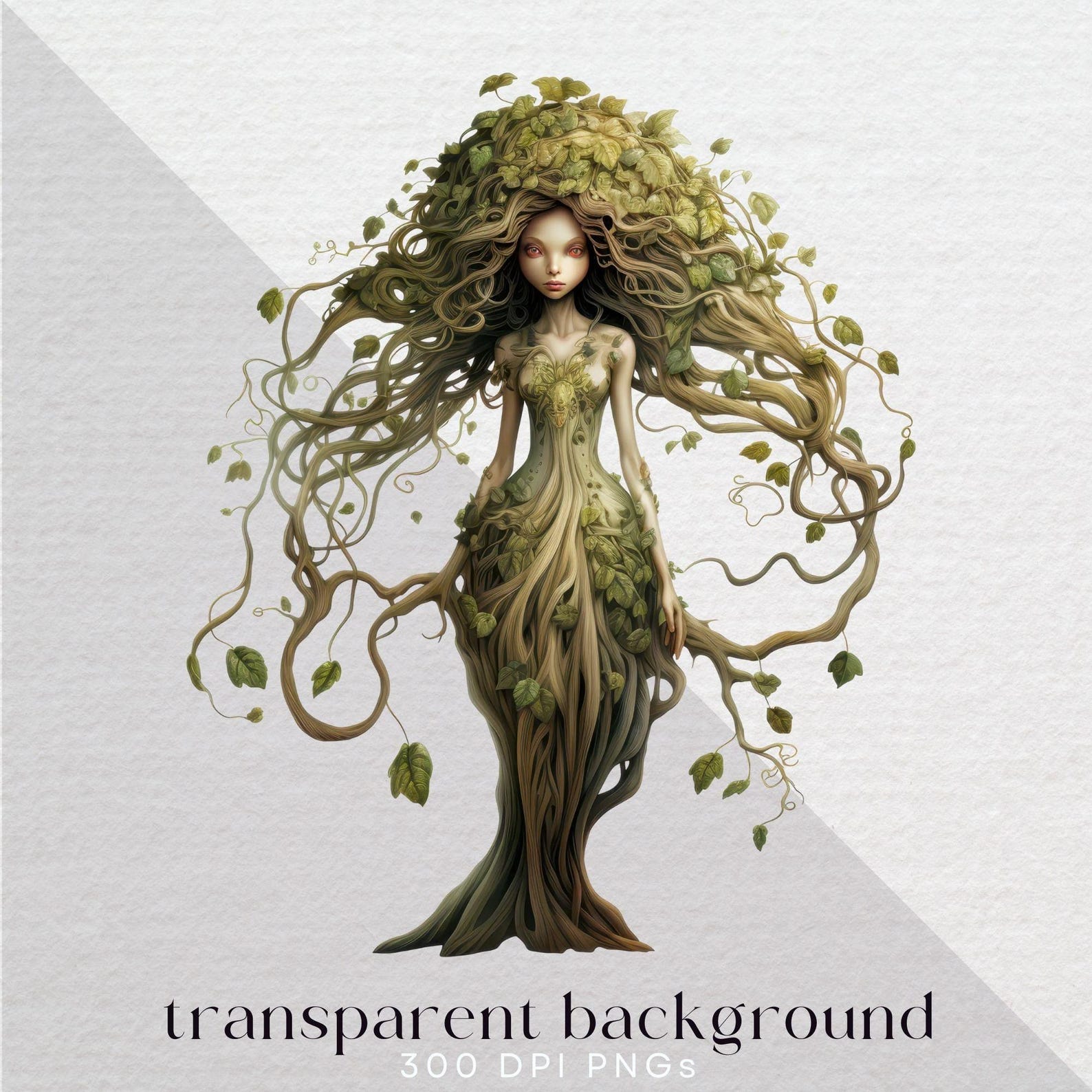Fantasy Creatures Clipart, Transparent PNG, Dryad Clip Art, Magical ...