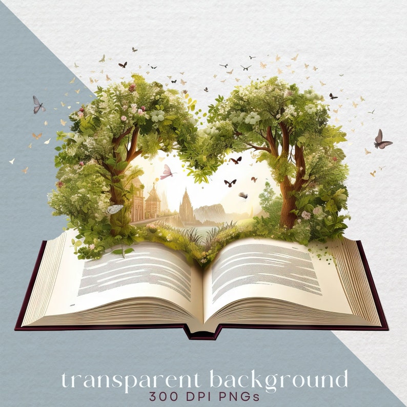 Next Chapter Books Clipart, Wedding Open Book Clip Art, Transparent ...