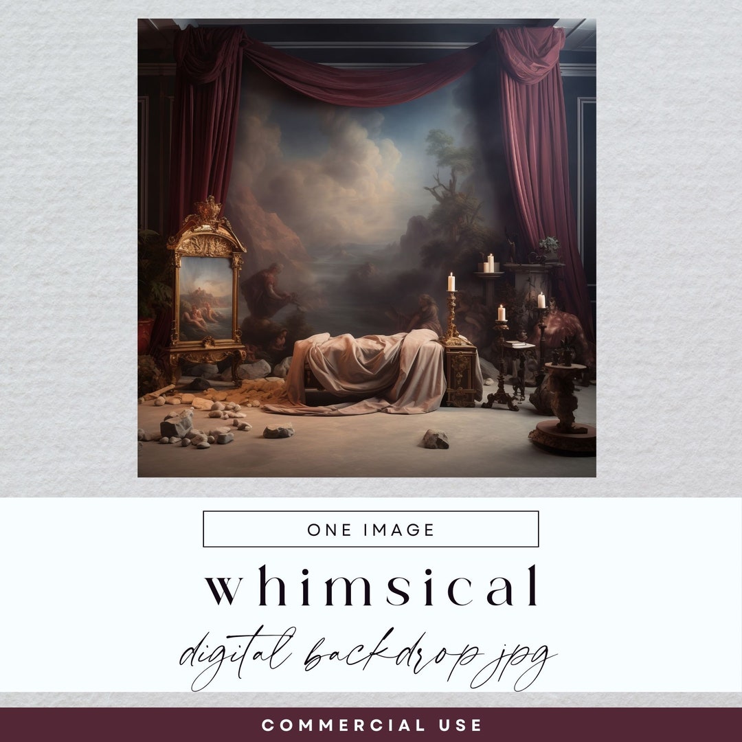Classic Traditional Backdrop Digital, INSTANT DOWNLOAD, Whimsical ...