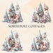 Christmas North Pole Clipart, Santa Cottage Clip Art, Winter House ...