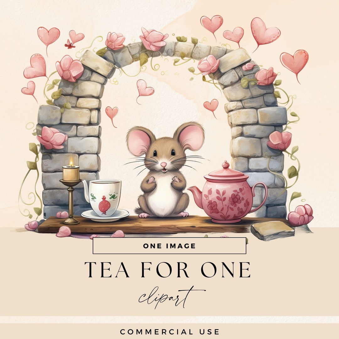 Garden Tea Party Clipart, Spring Mouse Clip Art, Transparent PNG ...