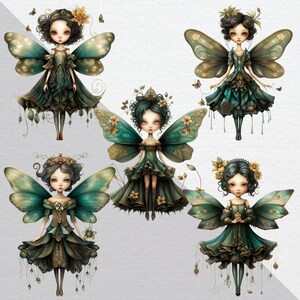 Magic Forest Fairy Clipart, Fantasy Creature Clip Art, Fairytale Junk ...