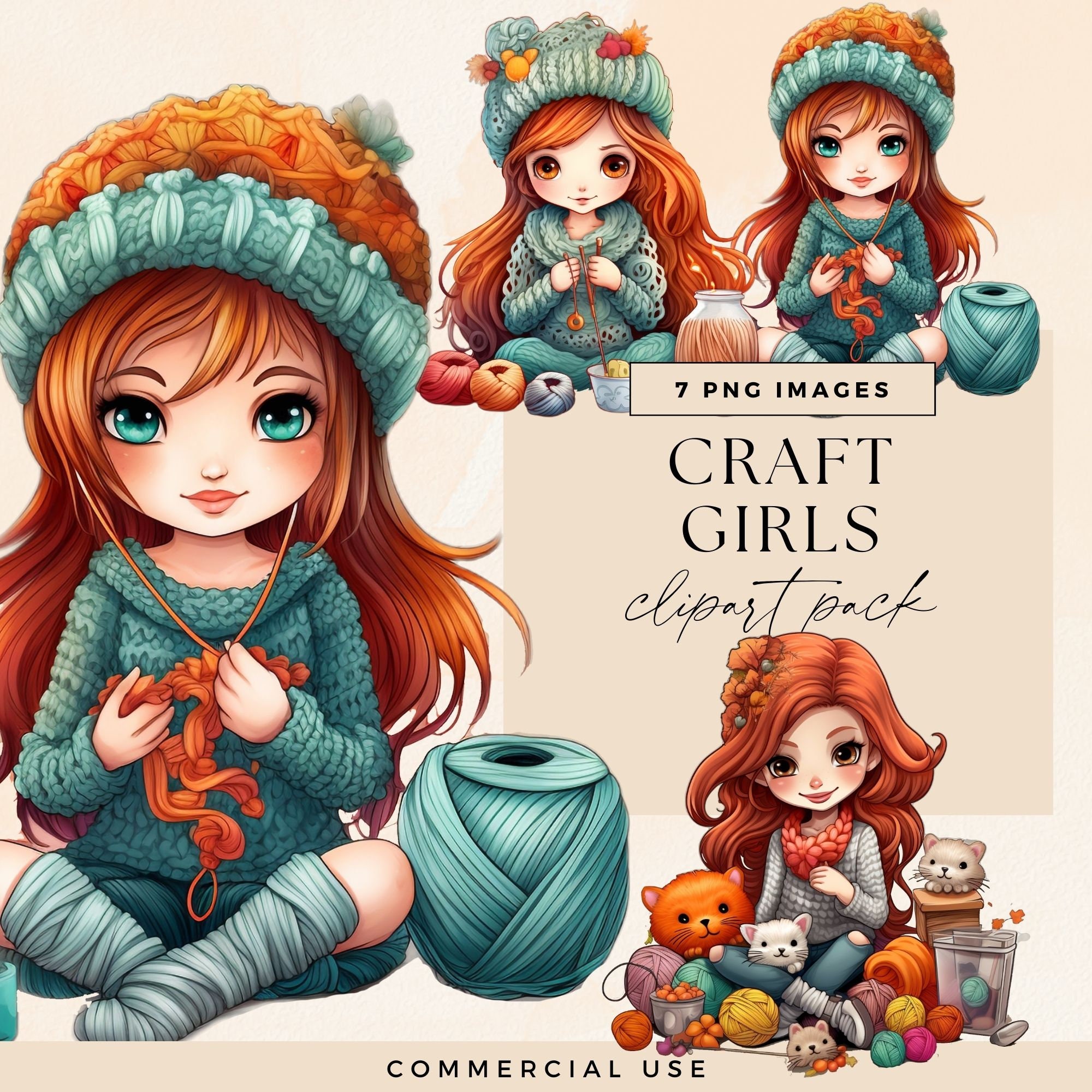 Yarn Clipart, Craft Girl Clip Art, Transparent PNG, Knitting Ball ...