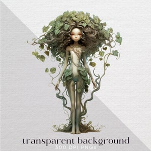 Fantasy Creatures Clipart, Transparent PNG, Dryad Clip Art, Magical ...