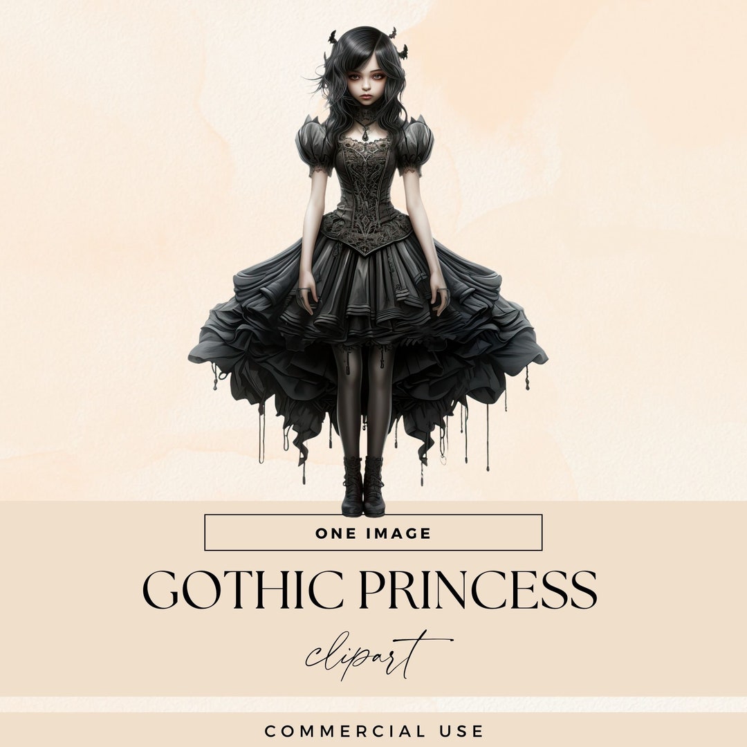 Gothic Princess Clipart, Transparent Pngs, Dark Fantasy Clip Art ...
