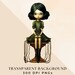 Gothic Doll Clipart, Transparent PNG, Creepy Girl Stool Clip Art, Junk ...