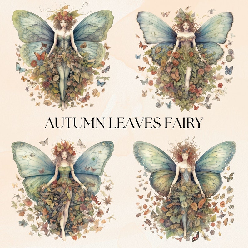 Fall Fairy Clipart, Fairytale Pngs, Autumn Fae Clip Art, Magical ...