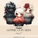 Gothic Cupcake Clipart, Transparent Pngs, Birthday Invitation Clip Art ...