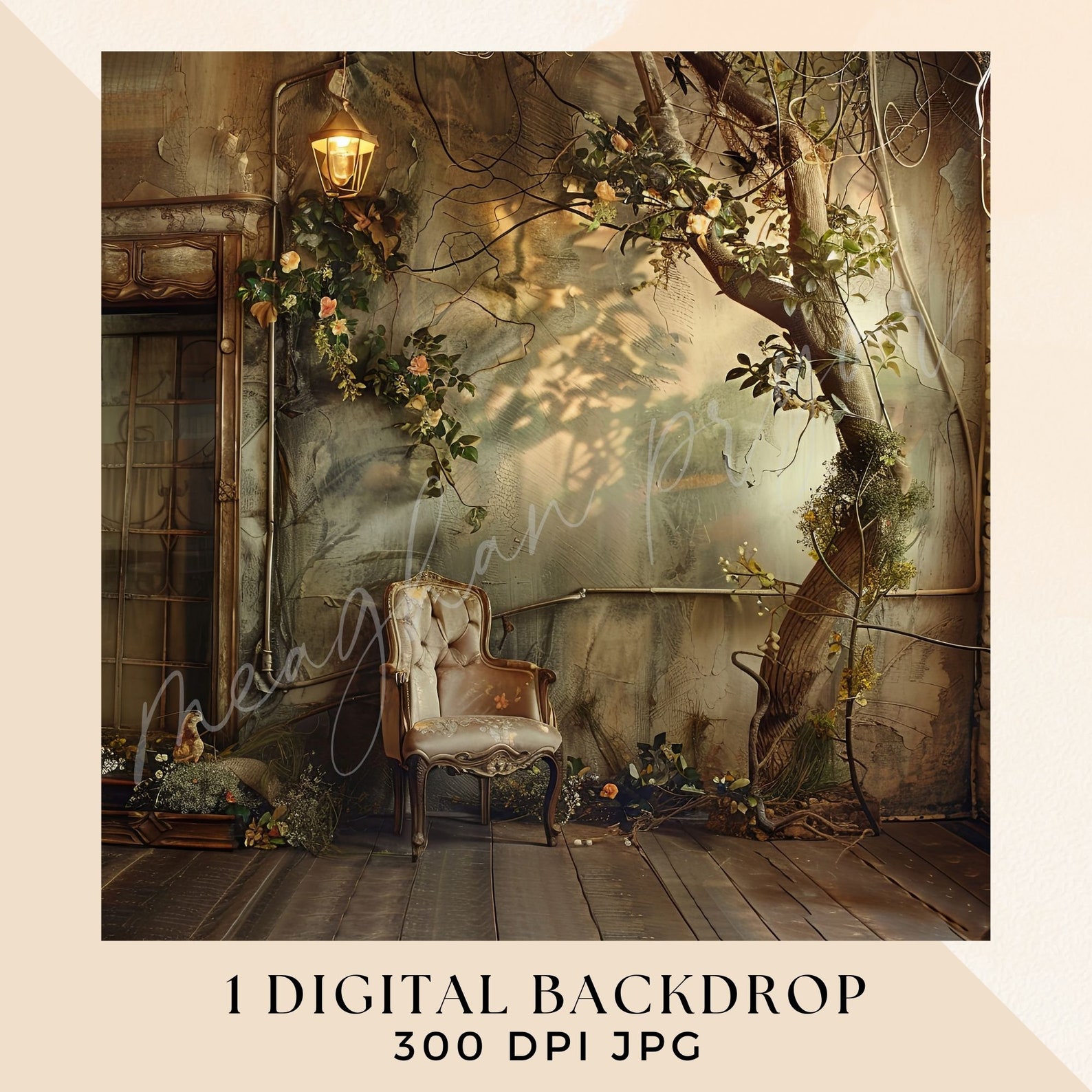 Quirky Scene Backdrop Digital, INSTANT DOWNLOAD, Whimsical Photography ...