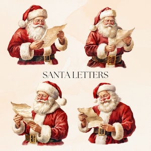 Santa Letters Clipart, Letter to Santa Claus, Transparent PNG ...