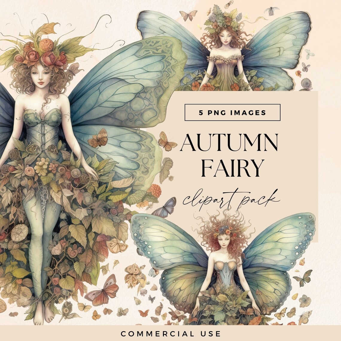 Fall Fairy Clipart, Fairytale Pngs, Autumn Fae Clip Art, Magical ...