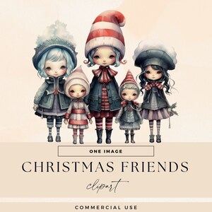 Christmas Friends Clipart, Xmas Bestie Clip Art, Transparent Pngs ...