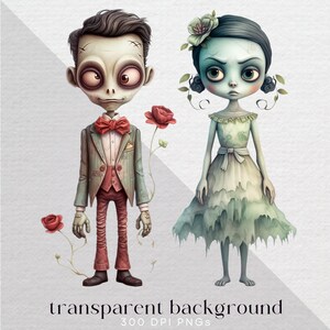 Zombie Clipart, Transparent PNG, Creepy Clip Art, Spooky Junk Journal ...