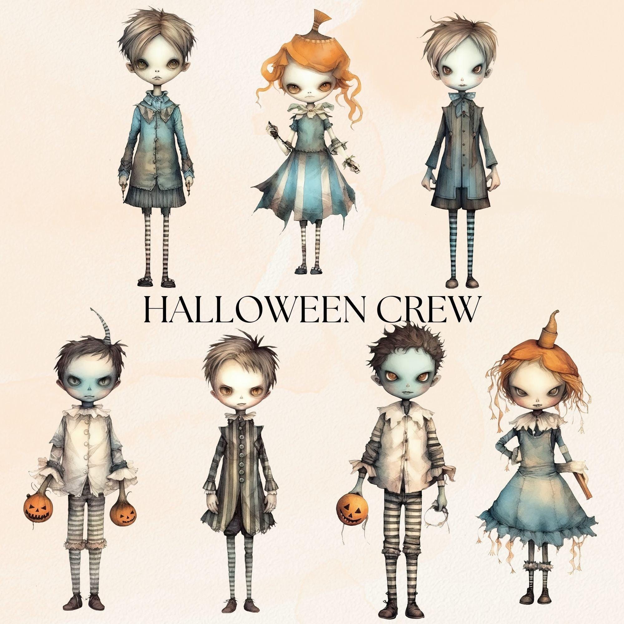 Halloween Crew Clip Art Clipart Pack, Transparent PNG, Fantasy ...