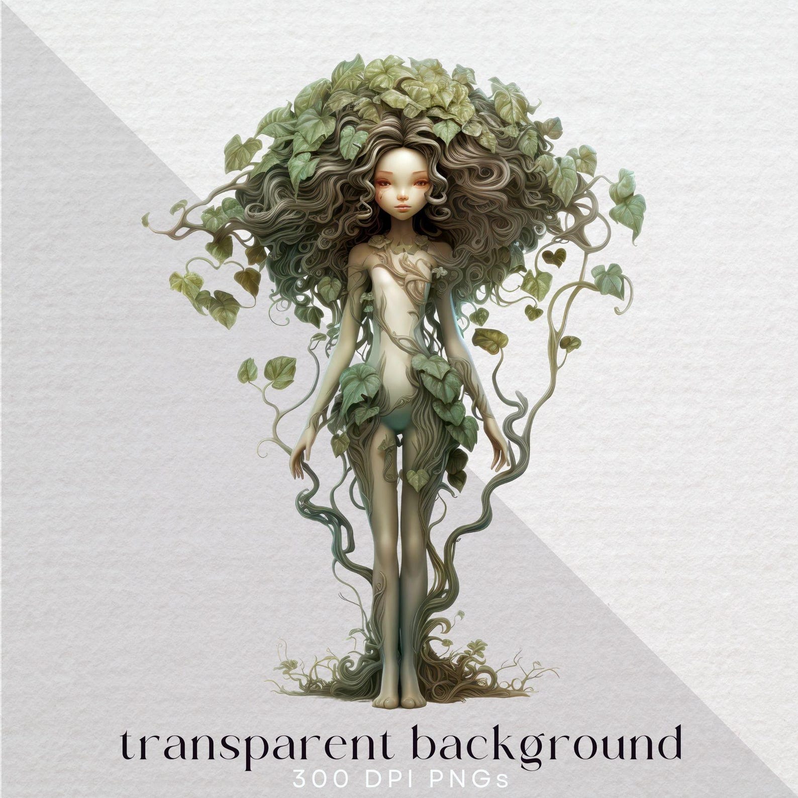 Fantasy Creatures Clipart, Transparent PNG, Dryad Clip Art, Magical ...