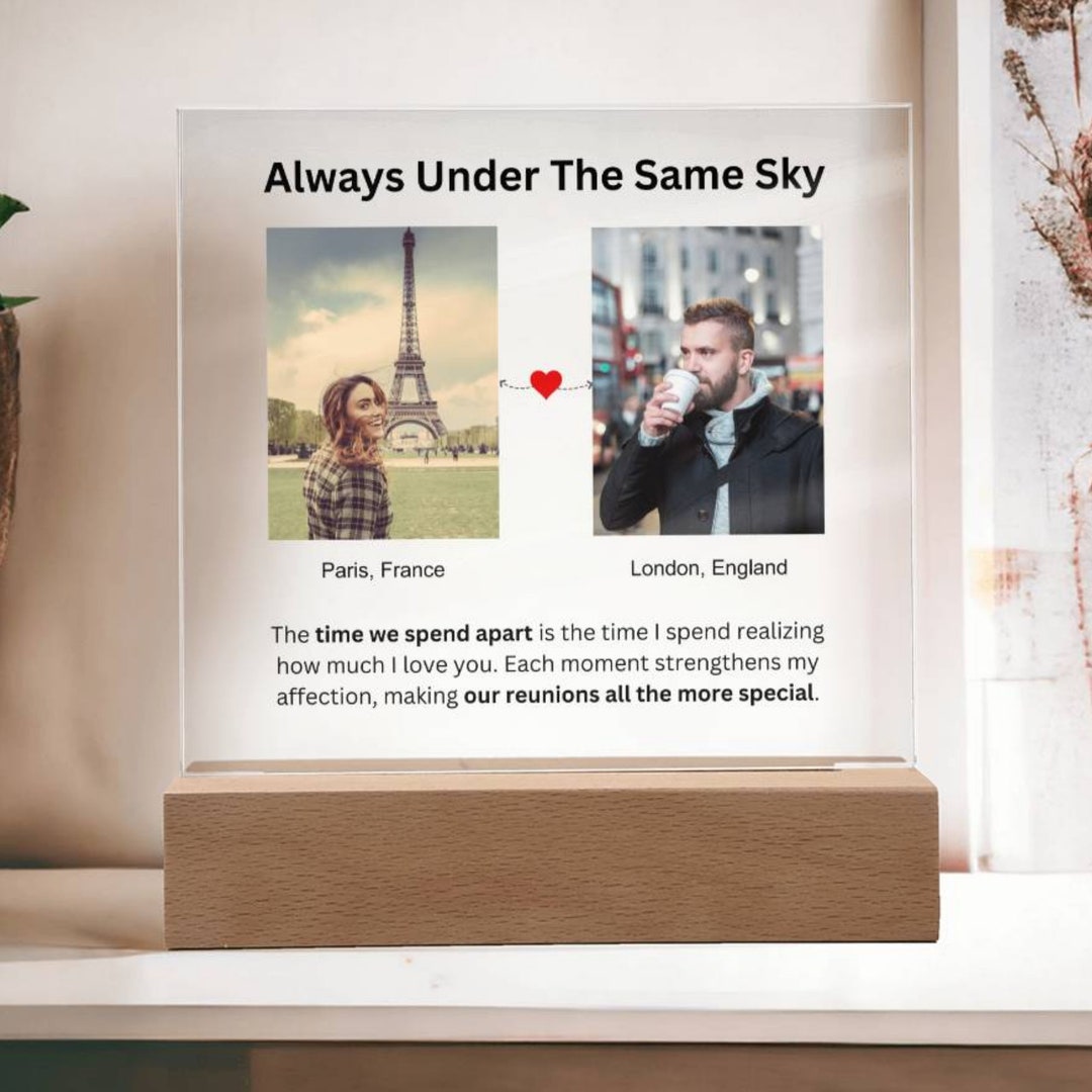 Time We Spent Apart, Gifts for Boyfriend Long Distance, Long Distance ...