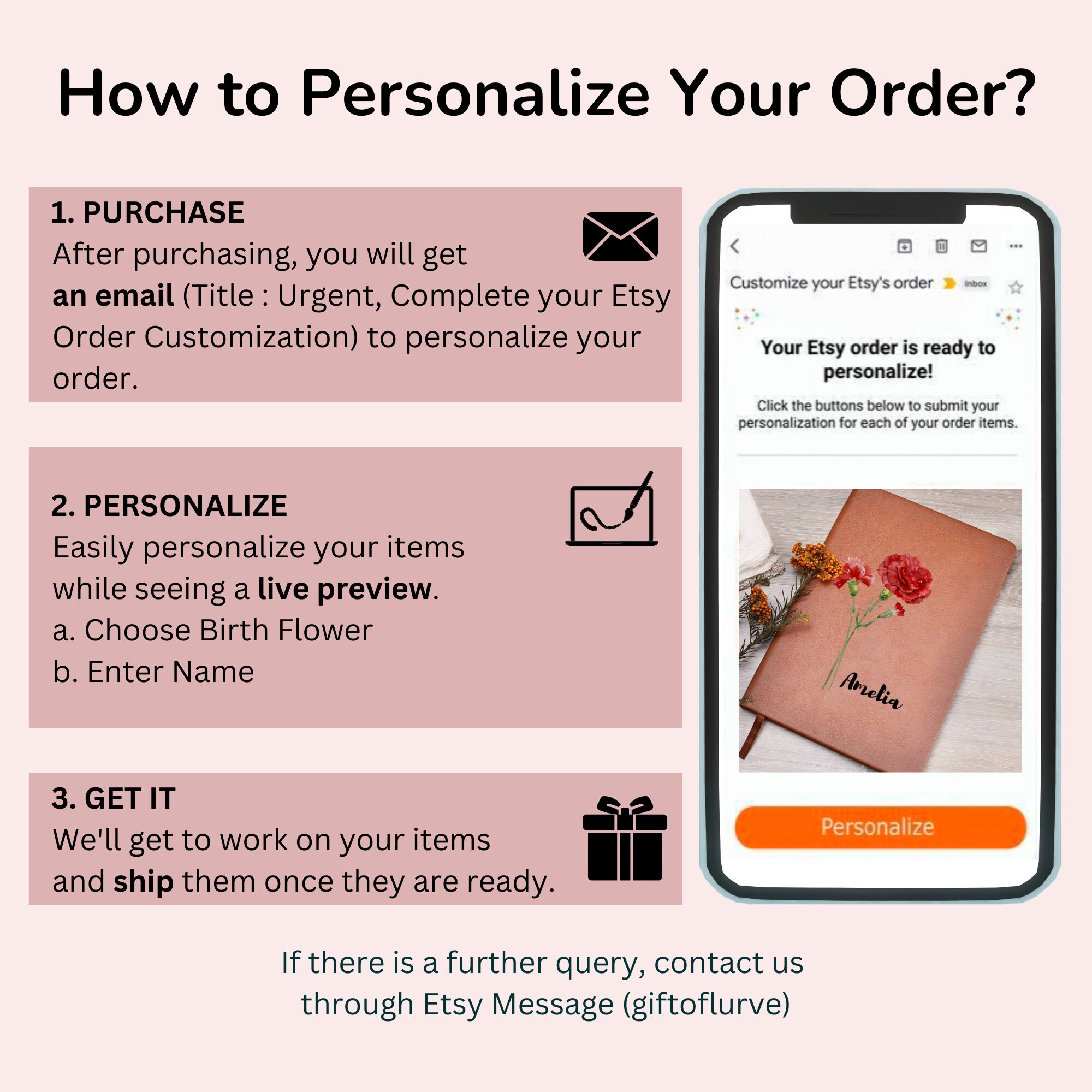 Personalized Leather Portfolio, Custom Leather Journal, Mother of the ...