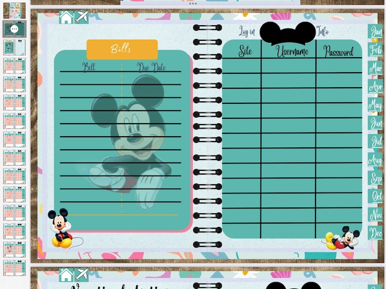 Agenda digital de mickey mouse - Etsy México