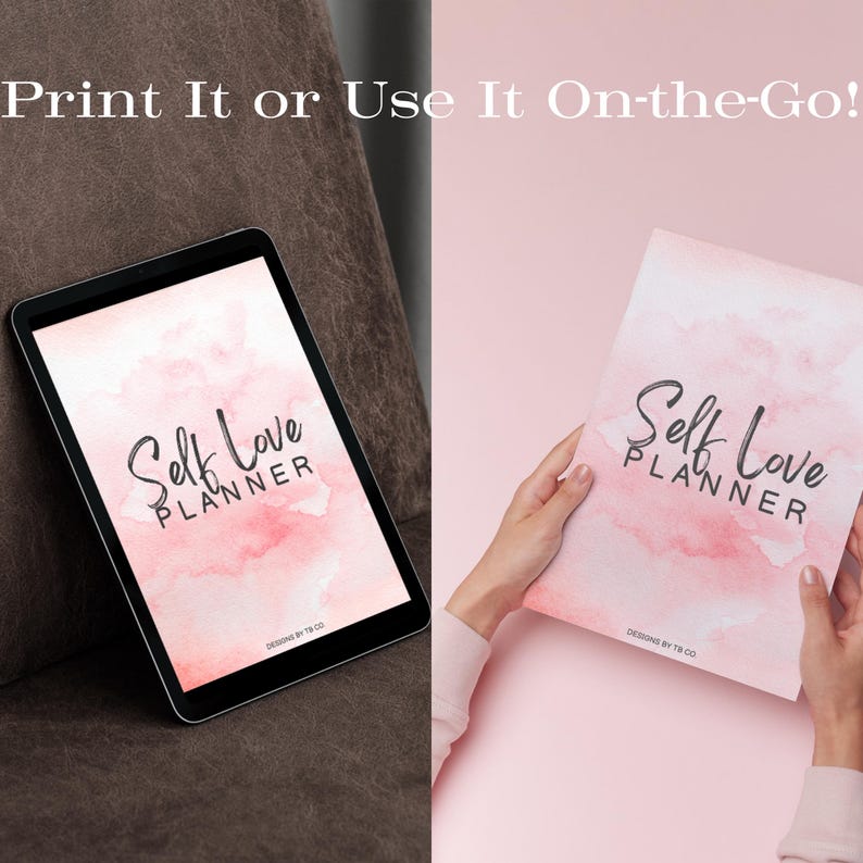 Self-love Planner - Printable PDF for Personal Growth, Self-care, and ...