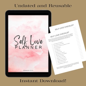 Self-love Planner - Printable PDF for Personal Growth, Self-care, and ...
