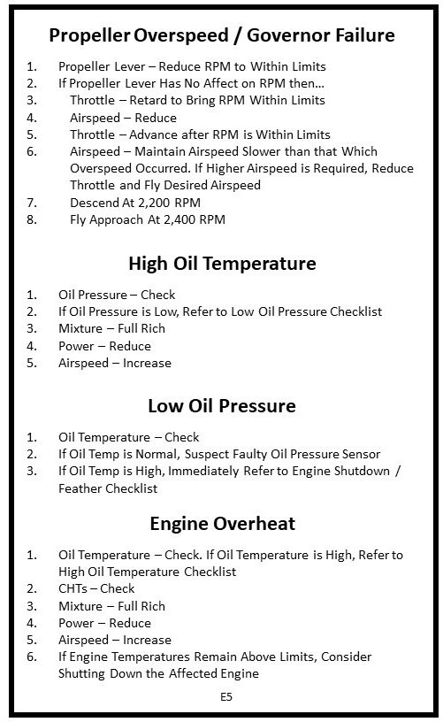 Piper PA23/27 Aztec B Pilot Checklist - Etsy