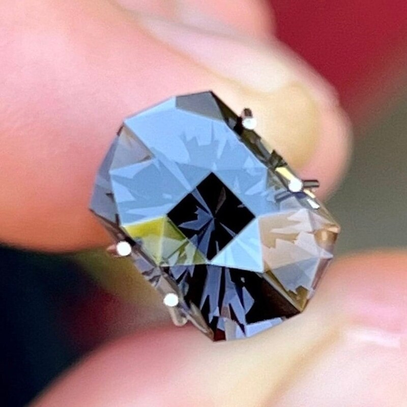 Grey Spinel Ring - Etsy