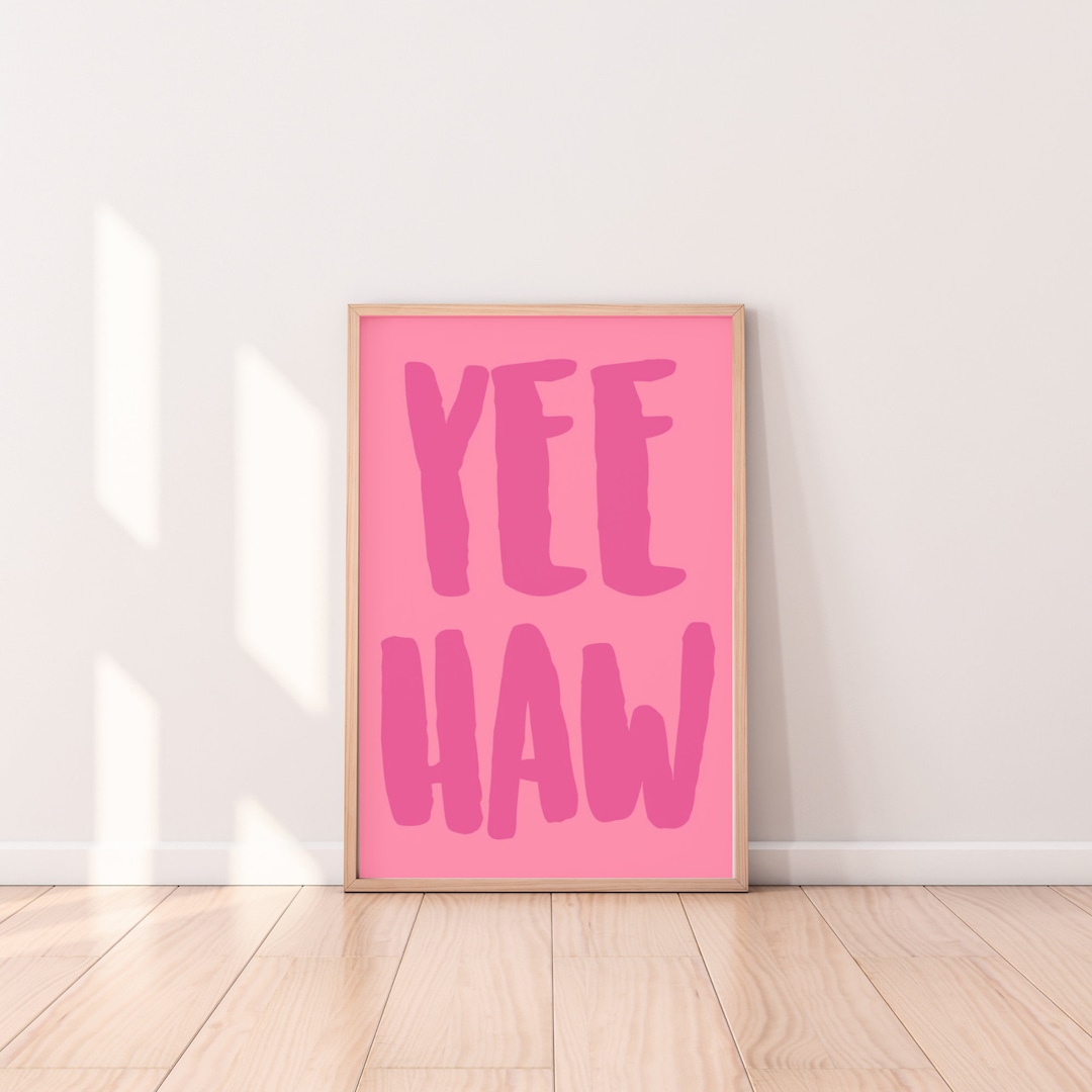 Yeehaw Printable Pdf/ Download - Etsy