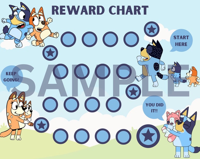 Bluey Potty Chart | Bluey Reward Chart | Toilet Training | Potty ...