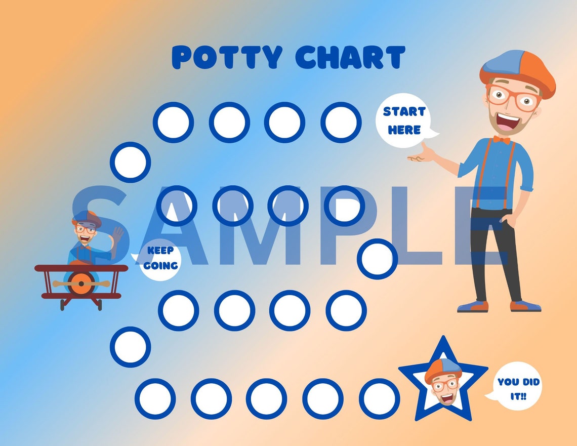 Construction Potty Chart / Reward Chart / Sticker Chart - Etsy